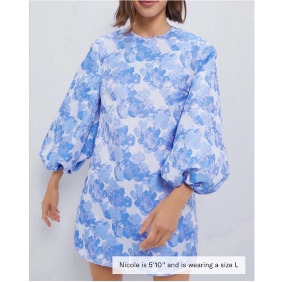 Tuckernuck | Dresses | Hyacinth House Pale Blue Jacquard Janie Mini ...